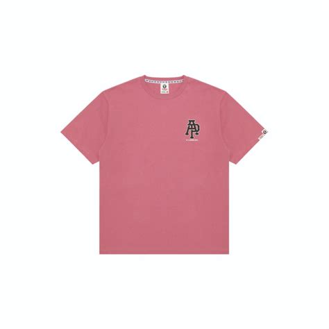 Aape Logo Short Sleeve Tee Pink Shopee Malaysia