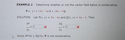 solved example 2 determine whether or not the vector field
