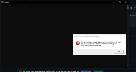 Cannnot Find Entry Point Error Pcapsetimmediatemode · Issue 86 · Gyulyvgcsniffnet · Github