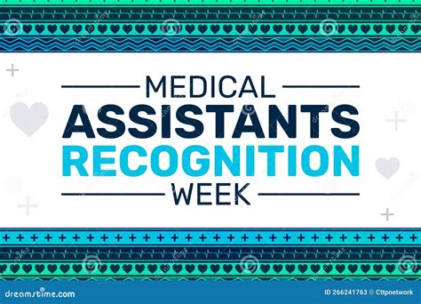 Medical Assistant Recognition Week Wallpaper With Shapes And Typography