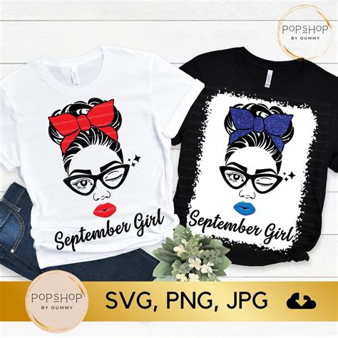 September Girl Birthday Svg Birthday Girls Svg Birthday Queen Svg