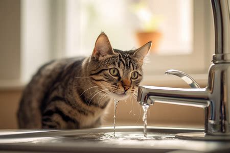 可爱的猫喝水高清图片下载 正版图片600167930 摄图网