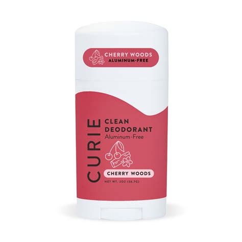 Curie Natural Deodorant Stick Cherry Woods Aluminum Free For Men And