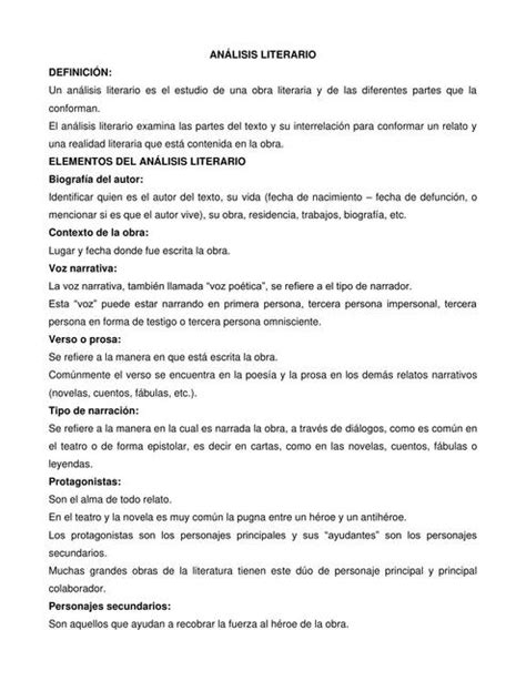 Análisis Literario De La Obra Fernando Blanco Felipe Udocz