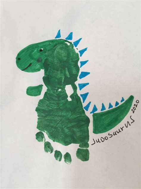 Dinosaur Footprint Art