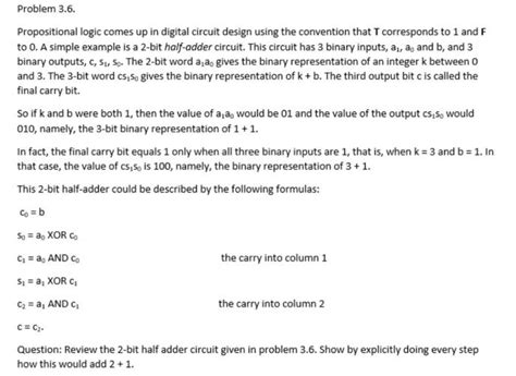 Solved Problem Propositional Logic Comes Up In Digital Chegg