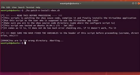 Error You Are In The Wrong Directory Aborting · Issue 1