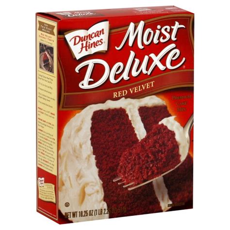 Duncan Hines Moist Deluxe Cake Mix Red Velvet