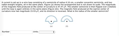 solved a current is set up in a wire loop consisting of a