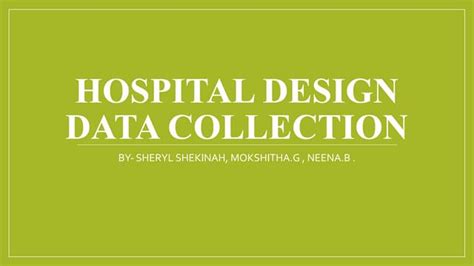 550881151 Hospital Design Data Collection Pdf