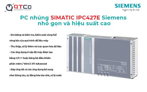 Pc Nhúng Simatic Ipc427e Siemens Nhỏ Gọn Và Hiệu Suất Cao