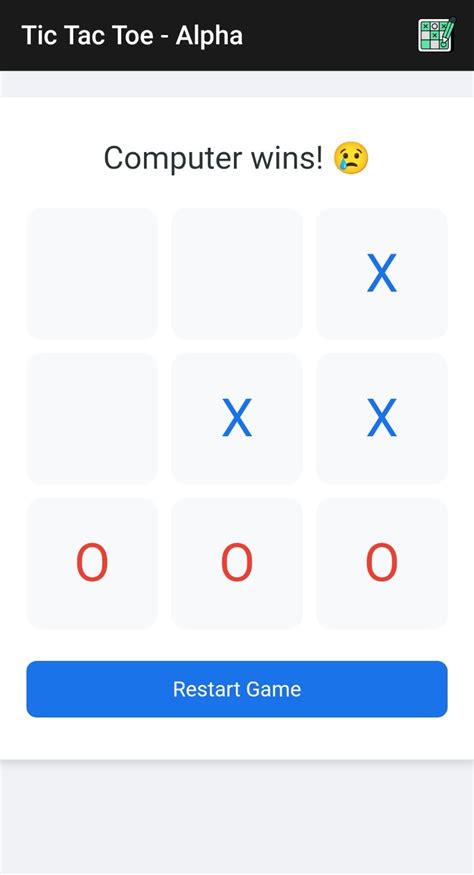 Tic Tac Toe Alpha By Alpha Games1