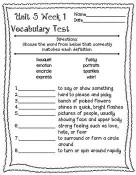 Th Grade Wonders McGraw Hill Reading Unit Vocabulary Bundle