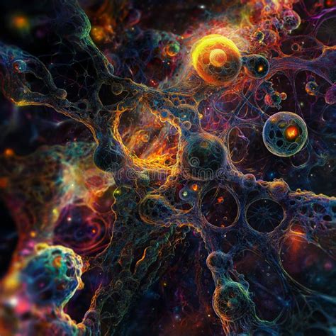 Vibrant Cosmic Fractals And Energetic Colours In A Galactic Network