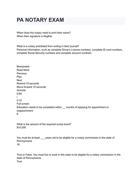 Pa Notary Exam 20242025 Already Graded A Pa Notary Stuvia Us
