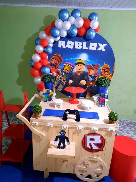 Decoracao Festa Roblox Compre Produtos Personalizados No Elo7