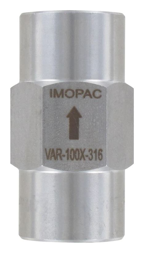 Clapet Anti Retour INOX FKM Femelle Femelle Pression Ouverture Bar Senga
