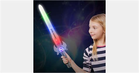 Custom Printed Light Up Led Spinner Sword 23 With Your Logo