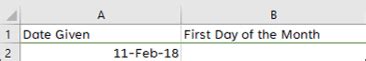 How To Get The First Day Of The Month In Excel Easy Formulas