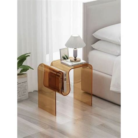 소파사이드테이블 보조테이블 미니탁자 아크릴 물방울 커피 테이블 거실 센터 북유럽 사이드 가정용 가구 상점 침 티몬