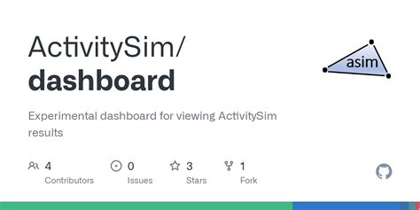 Github Activitysimdashboard Experimental Dashboard For Viewing