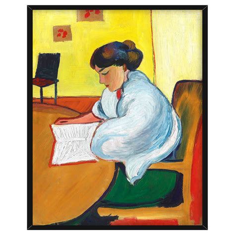 Plakat August Macke Czytająca Dziewczyna W Ramie 40 X 50 Cm • Cena Opinie • Plakaty 14879333938