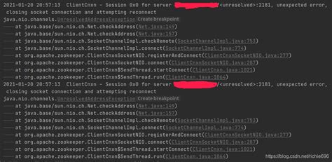 Dubbo启动时报错Session 0x0 for server 127 0 0 1 unresolved 2181 unexpected error的解决方案 unexpected