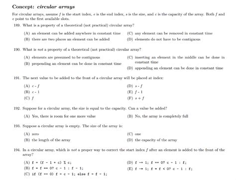Solved Concept Simple Fillable Arrays Assume The Back Index Chegg