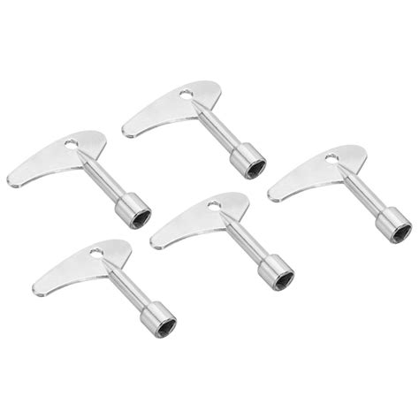 Patikil Triangle Spanner Key 5 Pack Zinc Alloy Elevator Lift Door Lock Keys Triangle Cabinet