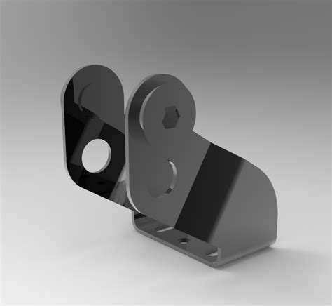 Solid Works 3d Cad Model Of Mounting Bracket Mid Mount K29 B For Box
