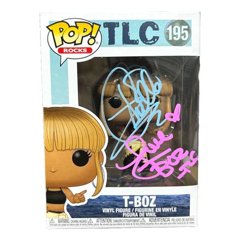 Chilli And T Boz Dual Signed T Boz Funko Pop Tlc 195 Jsa Authenticated