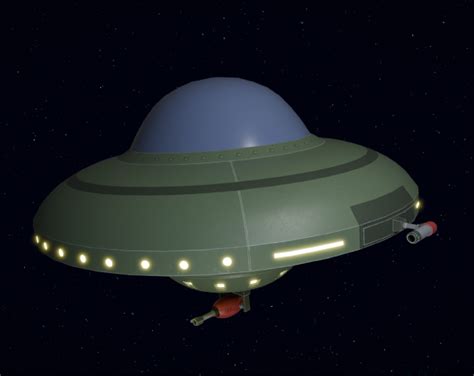 ufo battleship 3d model by flexunit