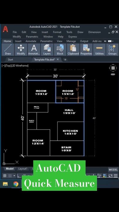 Autocad Quick Measure Autocadtips Autocad Shorts Reels Cadcareer