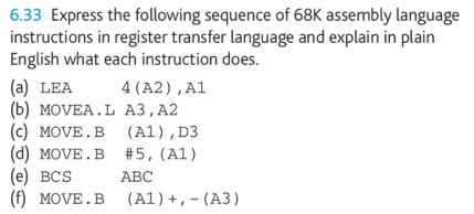 Solved Using Assembly Language Easy68K Chegg