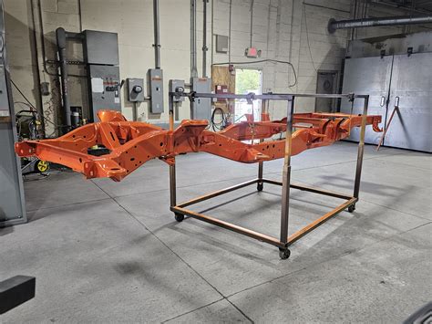 Ram 2500 Frame Finished With A Clear Vision And Illusion Orange Finish