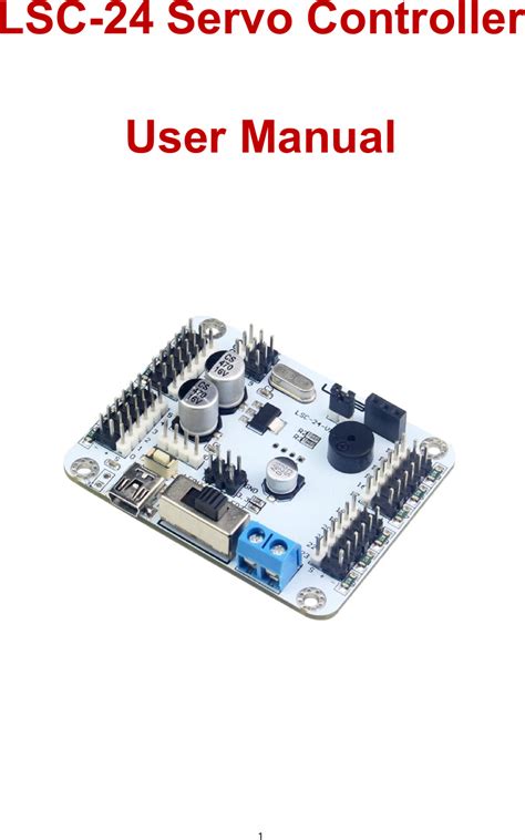 LSC 24 Servo Controller User Manual