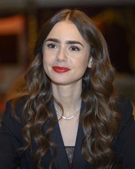 Lily Collins At The Emily In Paris Set Visit At Museo Des Arts
