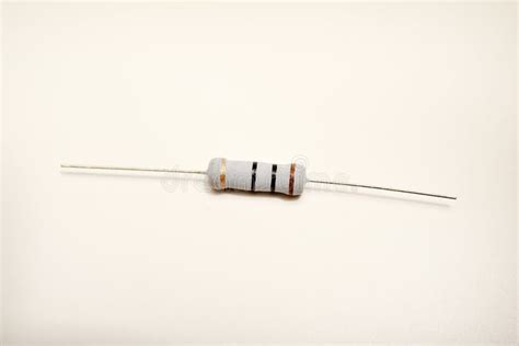 Ceramic Resistors On A White Background Electronic Components For