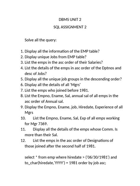 Solve All Th Query Pdf