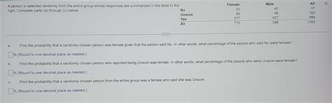 A Person Is Selected Randomly From The Entire Group Chegg