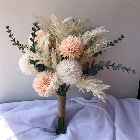 Bridal Bouquet Artificial Roses Wedding Bouquet Fo Grandado