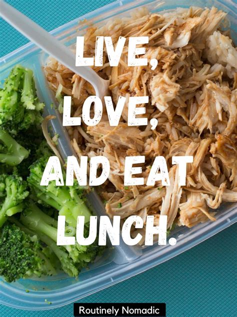 115 Tasty Lunch Captions Routinely Nomadic