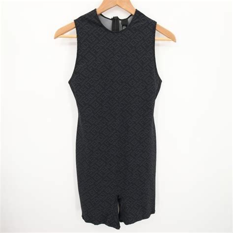 Skims Pants And Jumpsuits Fendi X Skims Bodysuit Large Black Gray