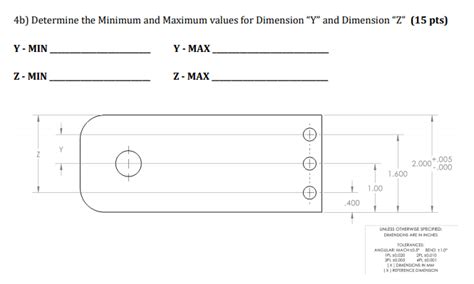 Solved B Determine The Minimum And Maximum Values For Chegg