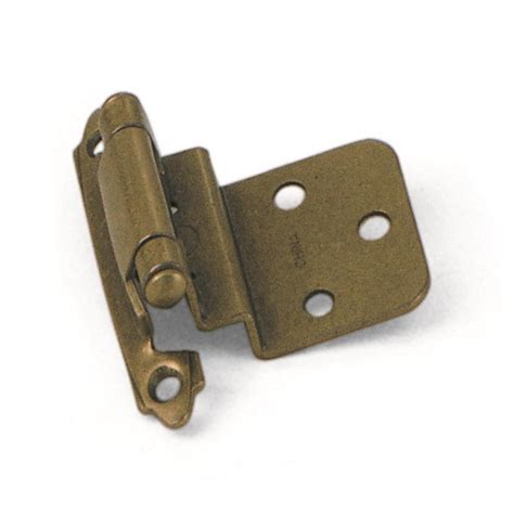 Laurey Inset Antique Brass 38 In Self Closing Hinge 1 Pair 28605