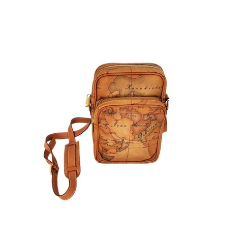 Vintage Alviero Martini Prima Classe Geo Classic Coated Canvas