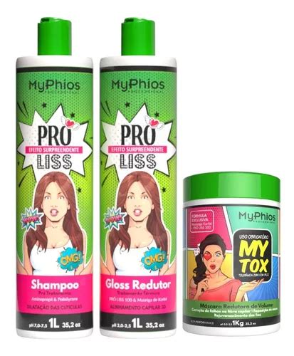 Myphios Kit Progressiva Proliss 1l Btx Capilar Mytox 1kg