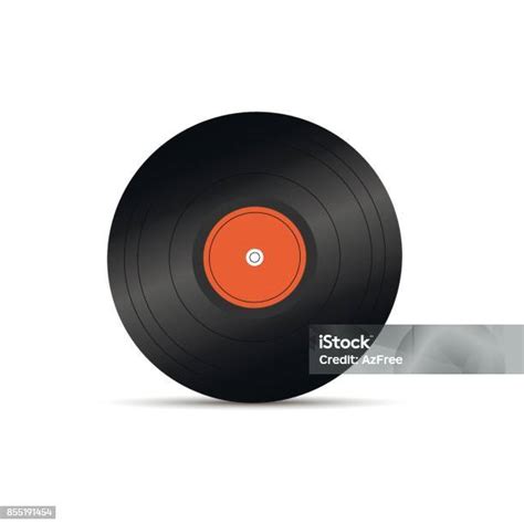 현실적인 Lp 레코드 아이콘 축음기 음악 개체 비닐 디스크 기록 벡터 일러스트 레이 션 턴테이블에 대한 스톡 벡터 아트 및 기타