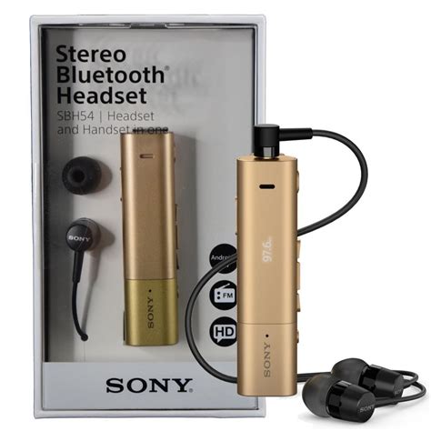 Genuine Sony Sbh54 Smart Stereo Bluetooth Headset - Golden for sale ...
