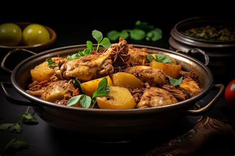 Premium Ai Image Bengali Chicken Curry With Potatoes Indian Food